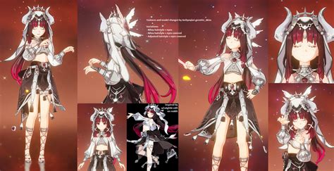 Columbina Nilou Recolor Over Hu Tao Mod For Genshin Impact Gi Mods