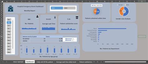 Excel Dashboard Dataanalytics Learning Healthcareanalytics