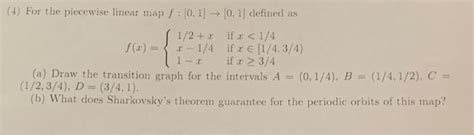solved 4 for the piecewise linear map 0 11 0 1]