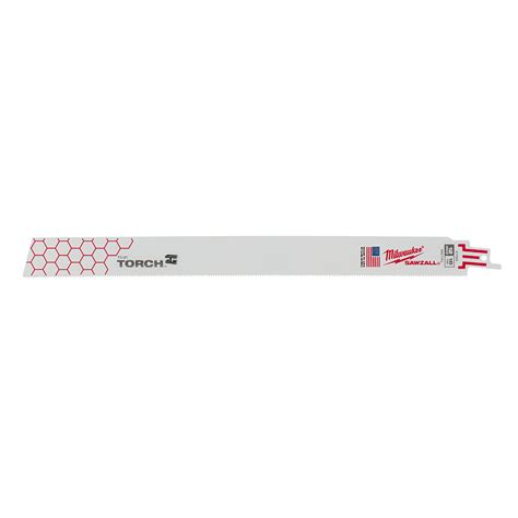 Milwaukee 48 00 5789 12 In 18 Tpi The Torch Sawzall Blade 5pk Tegs