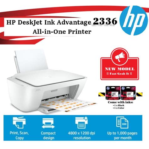 Hp Deskjet 2336 Ink Advantage Printer Print Scan Copy Shopee