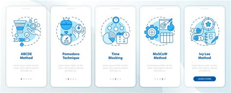 Get Started With Segmentation Blue Onboarding Vector Image