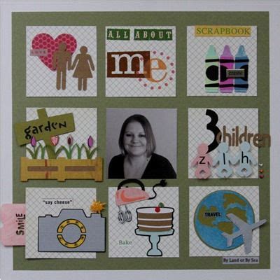 Here Now All About Me Scrapbook Page Small Scrapbook Scrapbook