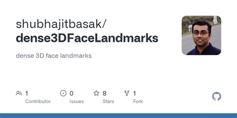 Github Shubhajitbasak Dense3dfacelandmarks Dense 3d Face Landmarks