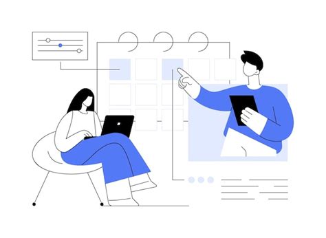 Premium Vector Organization Abstract Concept Vector Illustration