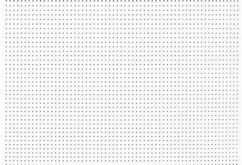 a white background with evenly spaced dots forming an a4 paper grid
