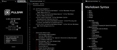 Asciidoc Preview In Pulsar Editor Opens Blank Window With No Text Rendered Same Occurs In