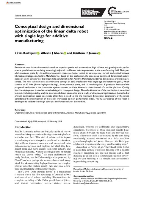 Pdf Conceptual Design And Dimensional Optimization Of The Linear