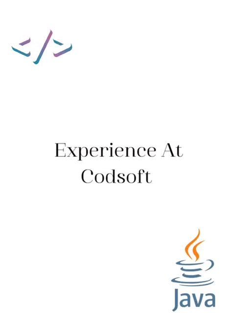 Devarashetty Sumana Sri On Linkedin Experience Codsoft Java Internship