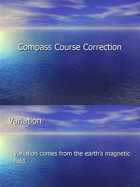 Compass Course Corrections 201020 Pdf Compass Electrical