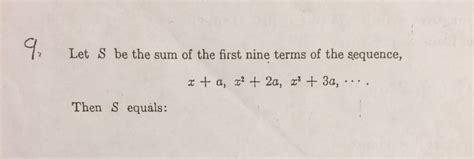 Solved Can You Find The Sequence The Formula Way The Hand