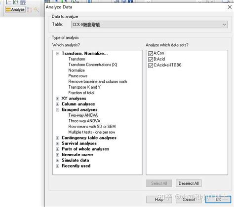 如何使用graphpad进行常用统计学分析 知乎