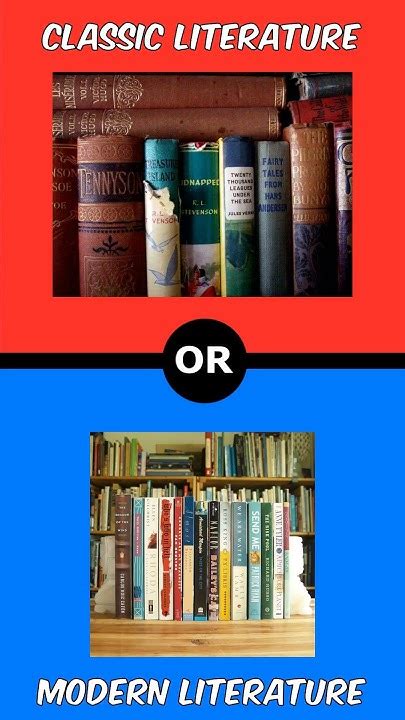 Classic Literature Vs Modern Literature Shorts Youtube