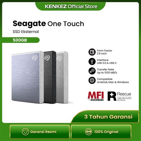 Jual Seagate One Touch Ssd 500gb Usb C Ssd Eksternal Shopee Indonesia