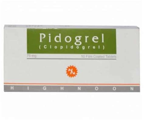 Pidogrel 75mg Tablet Medimart