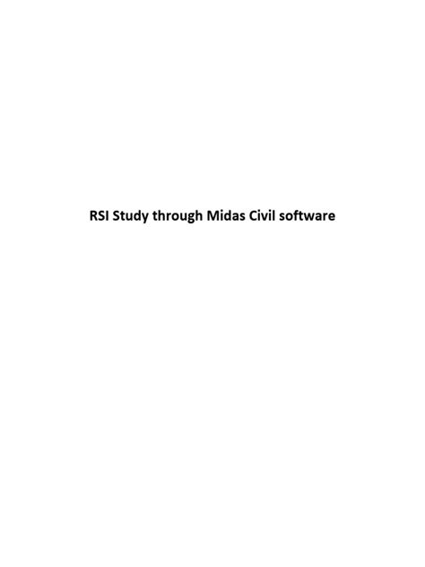 Midas Civil Rsi Analysis Step By Step V2 Pdf Structural Load Concrete