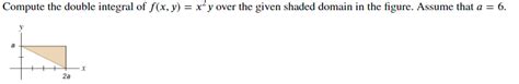 Solved Compute The Double Integral Of F X Y X²y Over The