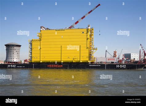 Construction Of Dolwin Alpha Converter Platform Station For Offshore Wind Industry Port Of