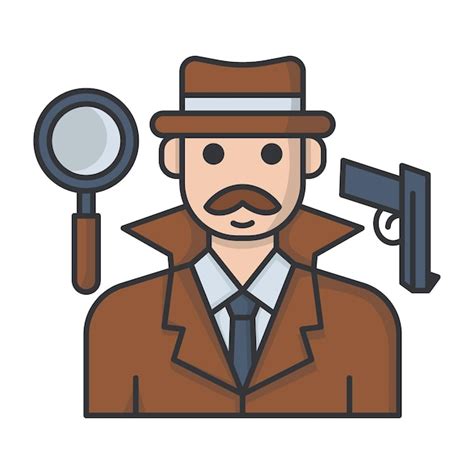 Premium Vector Detective Icon Vector On Trendy Vector