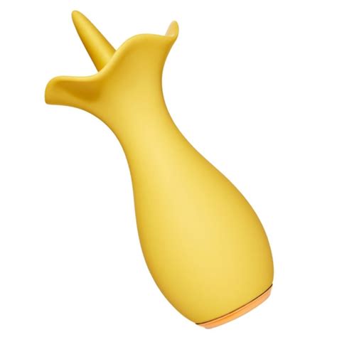 Tropical Hibiscus Yellow Floral Rechargeable Flutter Massager Pon Farr Playground