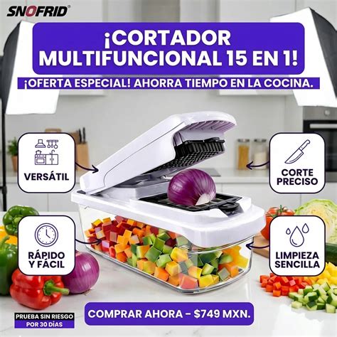 Cortador Y Rayador Multifuncional De Cocina 15 1 Velora