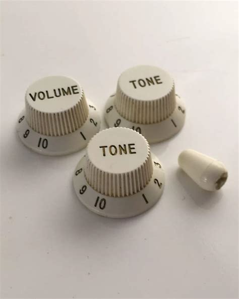 3 Vintage 1980s Fender Japan Strat Mij Stratocaster Knobs Reverb