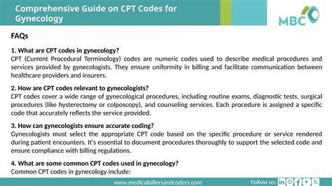 Comprehensive Guide On Cpt Codes For Gynecologypptx
