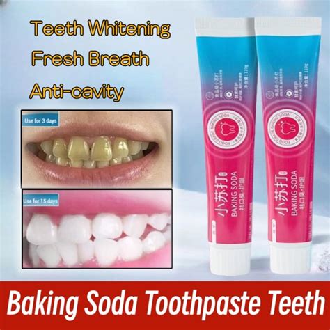 Baking Soda Toothpaste Oral Care White Teeth Fresh Breath Remove Yellow