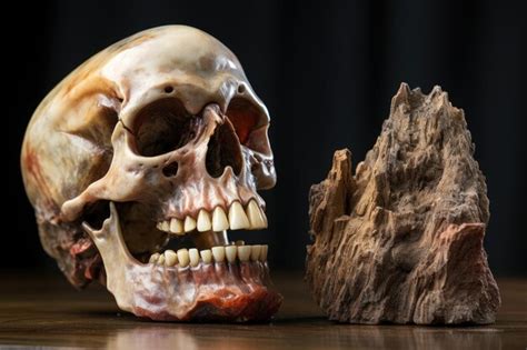 Premium Photo A Decaying Tooth Model Beside A Healthy One For Comparison