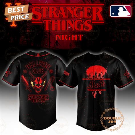 New York Mets Stranger Things Night Hell Fire Club Limited Edition Baseball Jersey