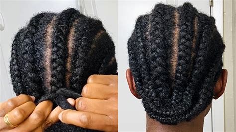 Lets Cornrow Natural Hair Straight Back Cornrows Without Extensions