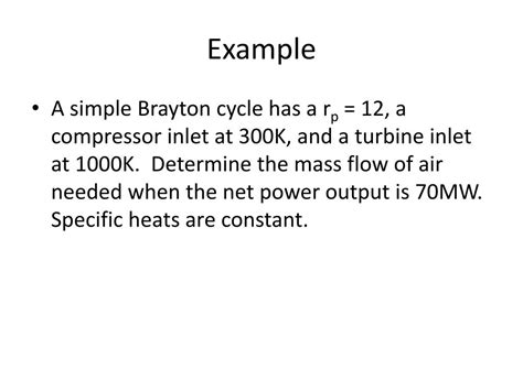 Ppt Brayton Cycle Powerpoint Presentation Free Download Id6643269 Ppt Brayton Cycle Powerpoint Presentation Free Download Id6643269