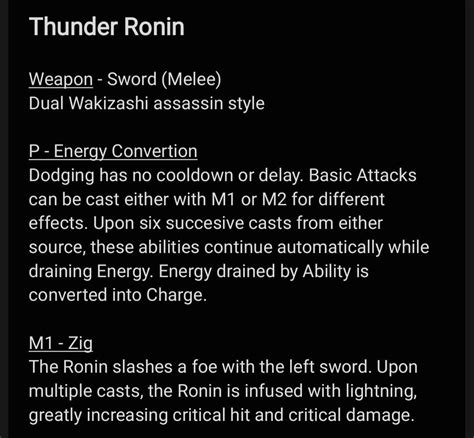 Trove Class Concept Thunder Ronin Rtrove