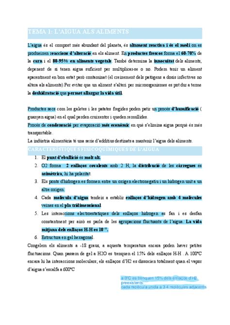 Apuntes De Ciencia De Los Alimentos