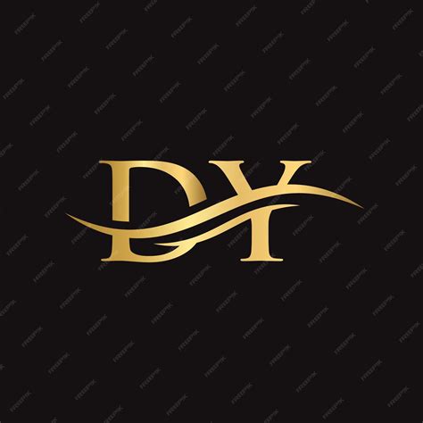 Dy Logo Design Vector Swoosh Letter Dy Logo Design Premium Vector