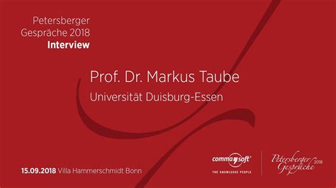 Prof Dr Markus Taube Interview Youtube