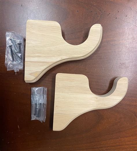 Set Of 2 Wood Pole Brackets For Our 1 3 4” And 2” Diameter Wood Poles