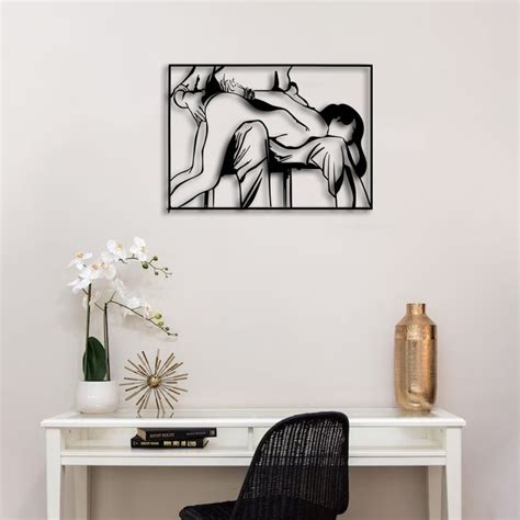 Bondage Sex Metal Wall Art Erotic Art Couple T Femdom Bedroom