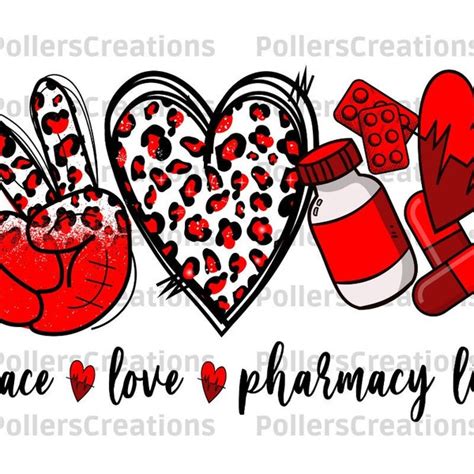 Peace Love Pharmacy Tech Life Png Etsy Singapore