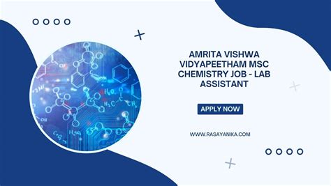 Msc Chemistry Job Amrita Vishwa Vidyapeetham Lab Assistant