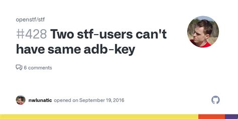 two stf users can t have same adb key · issue 428 · openstf stf · github