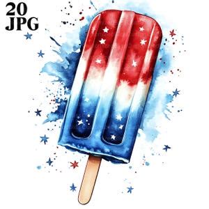 20 Fourth Of July Popsicle Clipart Patriotic Clipart Independence Day