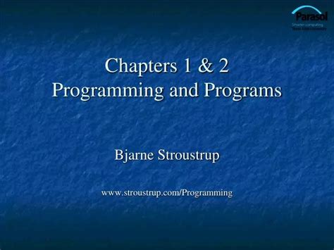 ppt chapters 1 and 2 programming and programs powerpoint presentation