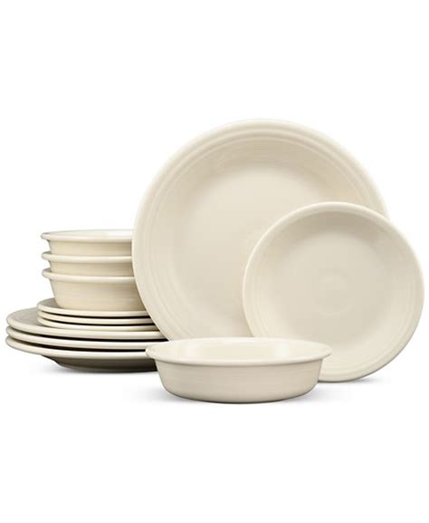 Fiesta Bistro Coupe 12 Pc Dinnerware Set Service For 4 Macys