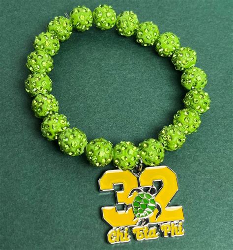 Chi Eta Phi 32 Stack Bracelet Etsy