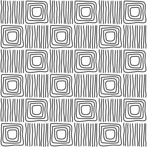 Seamless Lines And Square Rings Stock Vector Illustration Of Checker