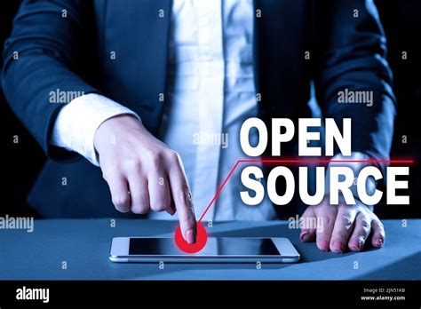 Handwriting Text Open Source Business Idea Denoting Software Which