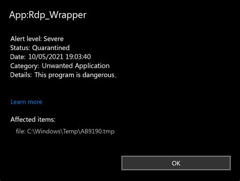 App Rdp Wrapper Virus Removal Guide