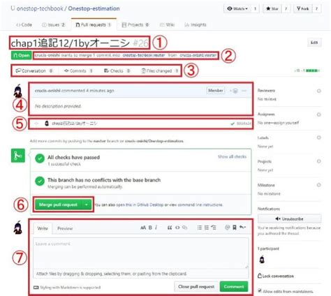 【github】プルリクエスト（pull Requests）の送り方とマージプルリクエスト
