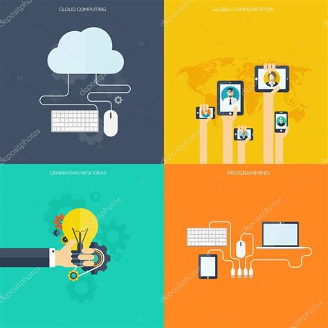 Data Storage Network Technology Stock Vector Image By ©floralset 68732293